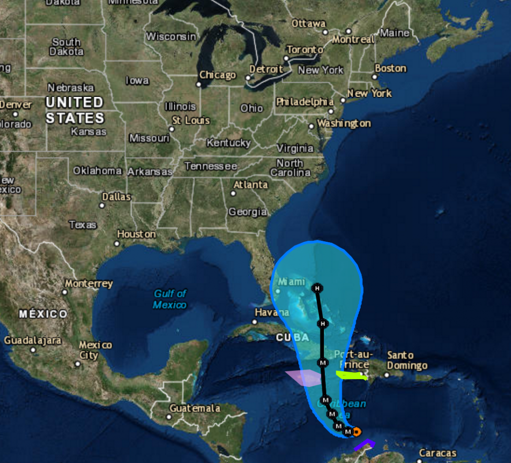 Hurricane MATTHEW update 5am October 1, 2016 | Weather & Alert Services